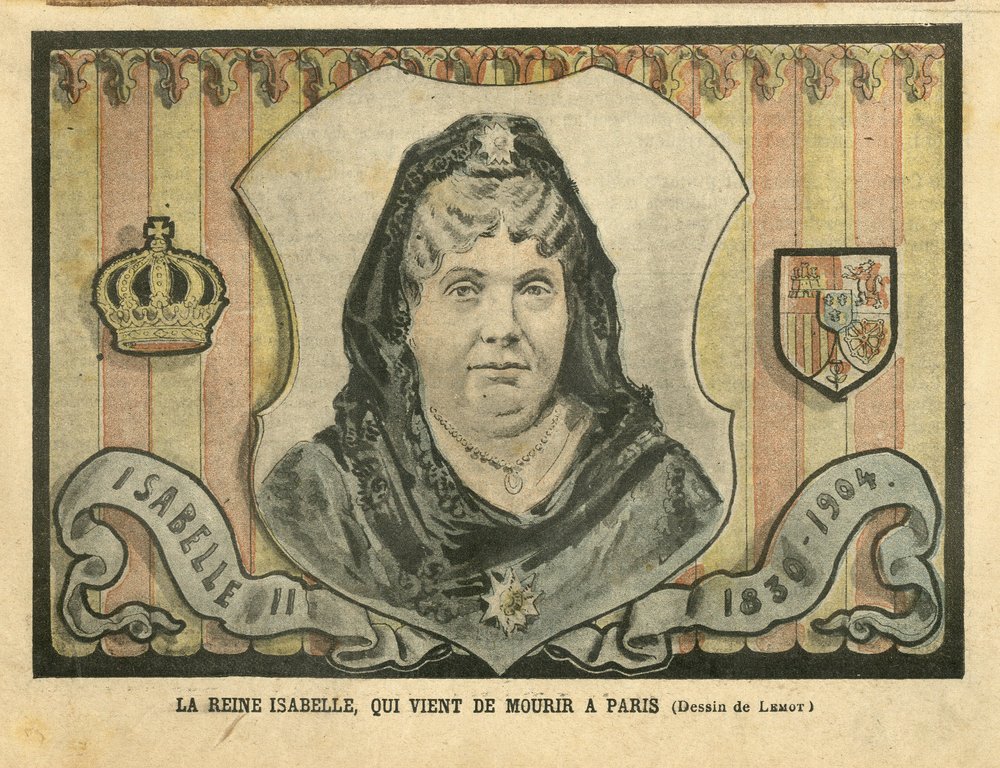 Ilustracja Achille Lemot (1846-1909) w Le Pelerin, 24.04.04 - Królowa ...