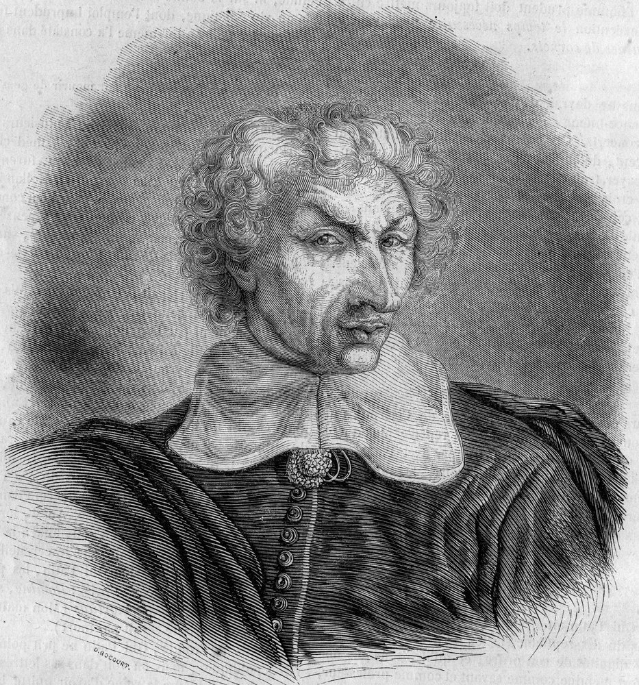 Portret Gui (Guy) Patina (1601-1672), francuskiego lekarza i pisarza ...