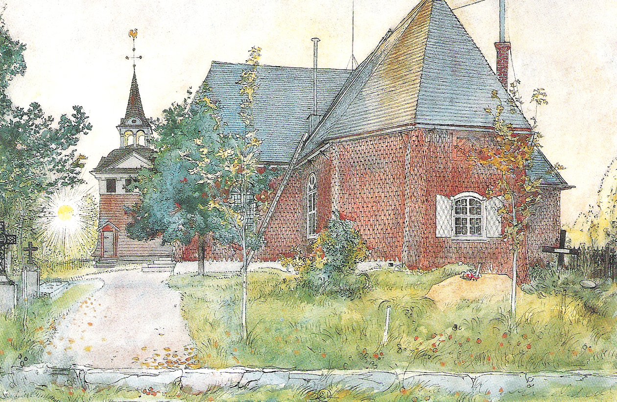 Stary kościół w Sundborn | Carl Larsson