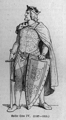 Portret Ottona z Brunszwiku (1174/1182-1218), niemieckiego cesarza ...