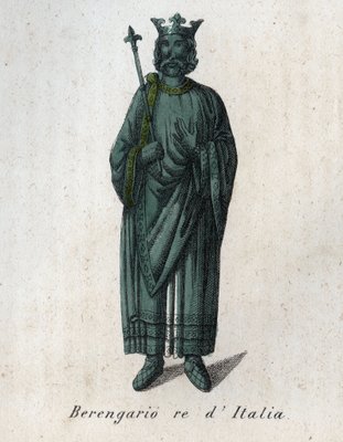 Portret króla Włoch Berengara II (900-966) - Berenger II ou ou ou ...